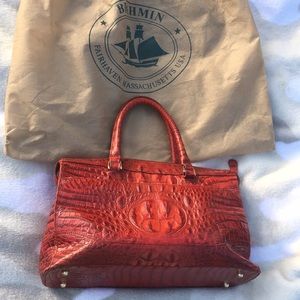 Brahmin | Other | Brahmin Red Handbag | Poshmark